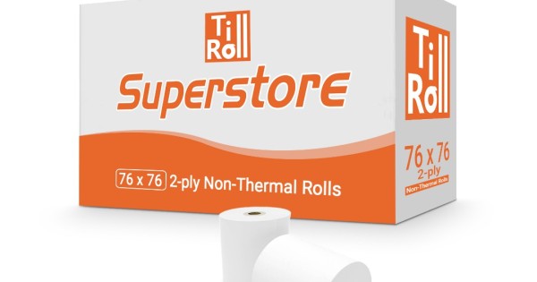 Till rolls 76 x 76mm 2 ply A grade